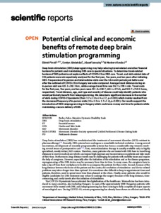 Potential clinical and economic benefits of remote deep brain stimulation programming ...
